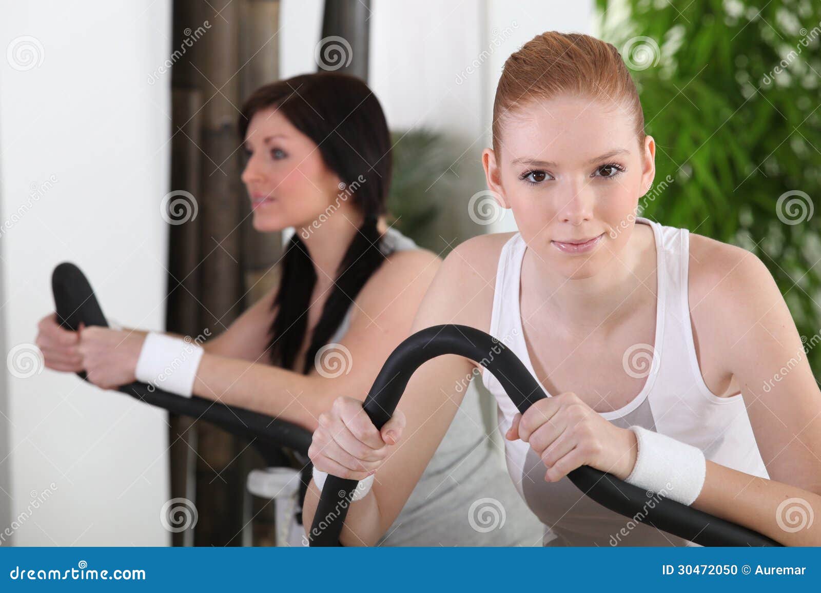 Girls in gym stock photo. Image of exercise, partner - 30472050