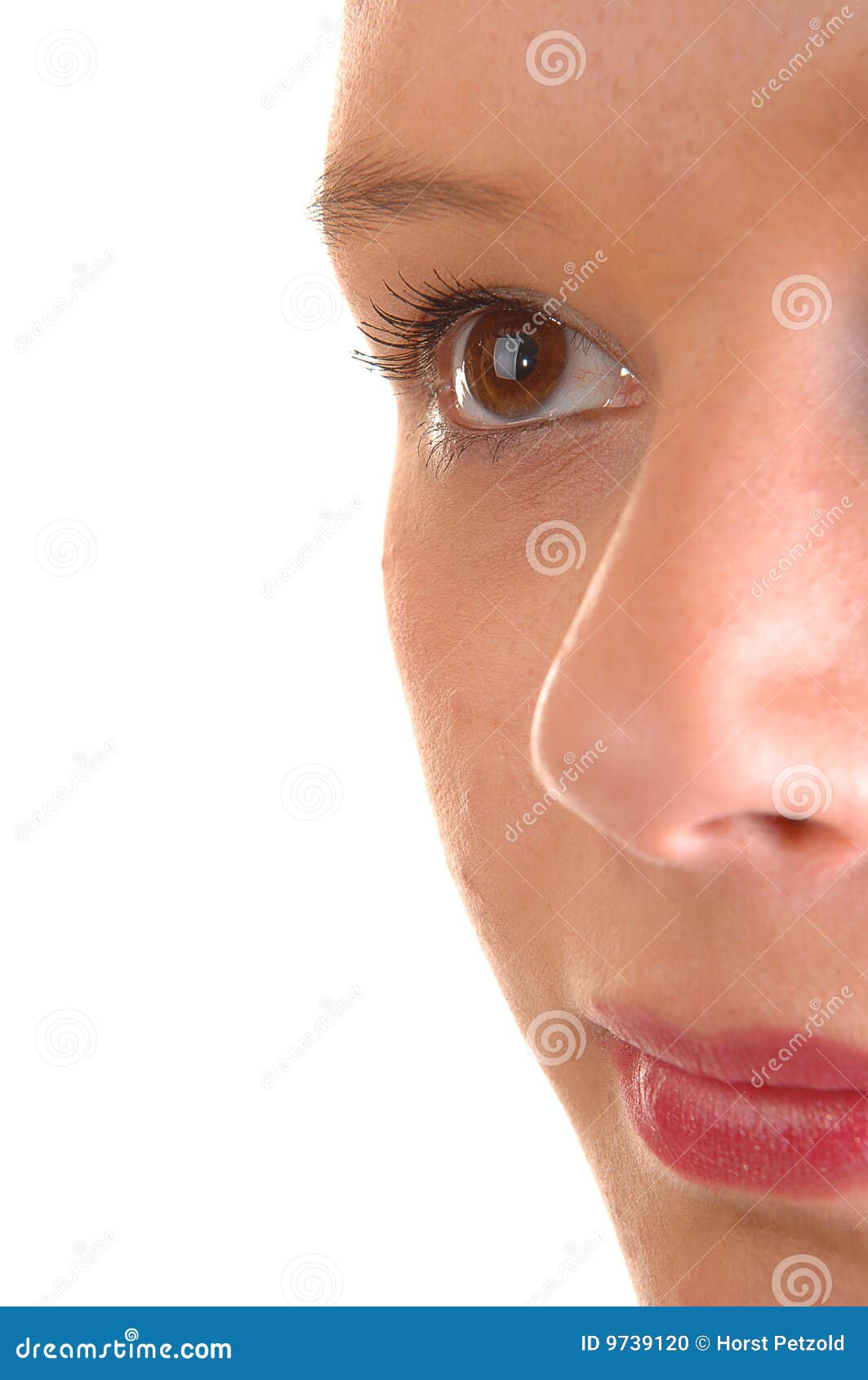 Girls half face. stock photo. Image of attractive, healthy - 9739120