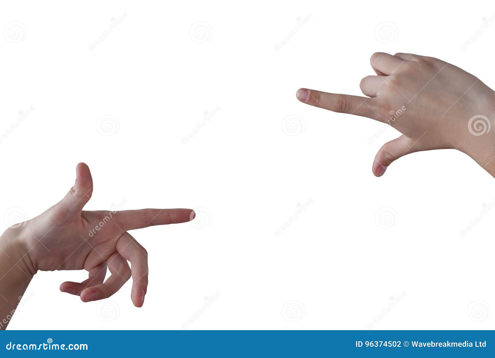 Girls Hand Forming a Finger Frame Stock Photo - Image of white ...