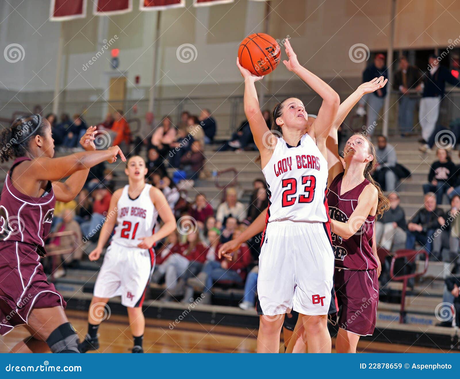 Girls High School Basketball Editorial Stock Image - Image of athletics ...