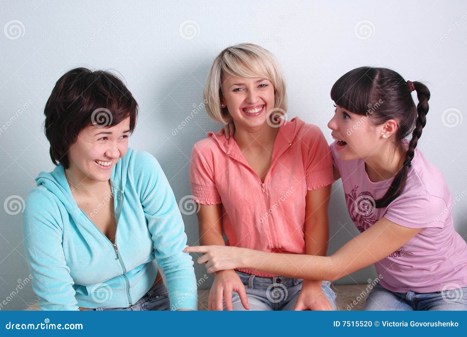 Girls laughing stock photo. Image of leisure, woman, teen - 7515520
