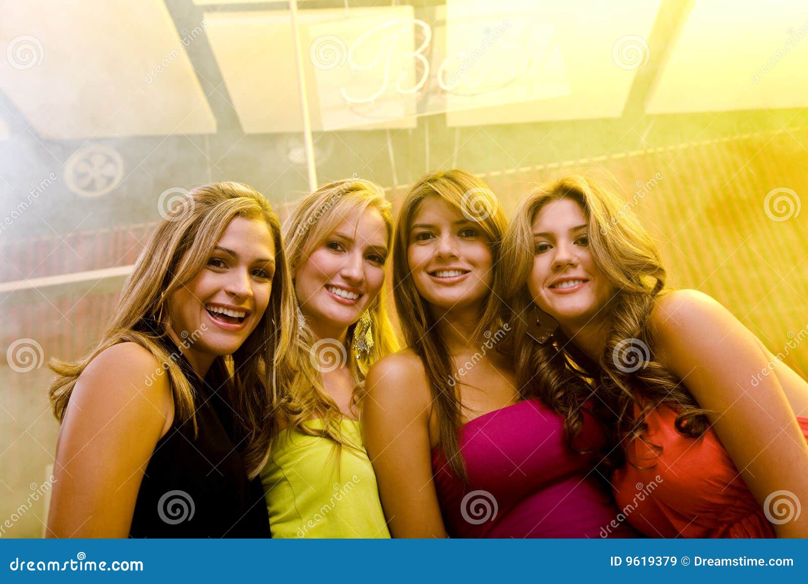 Girls night out stock image. Image of female, cute, group - 9619379