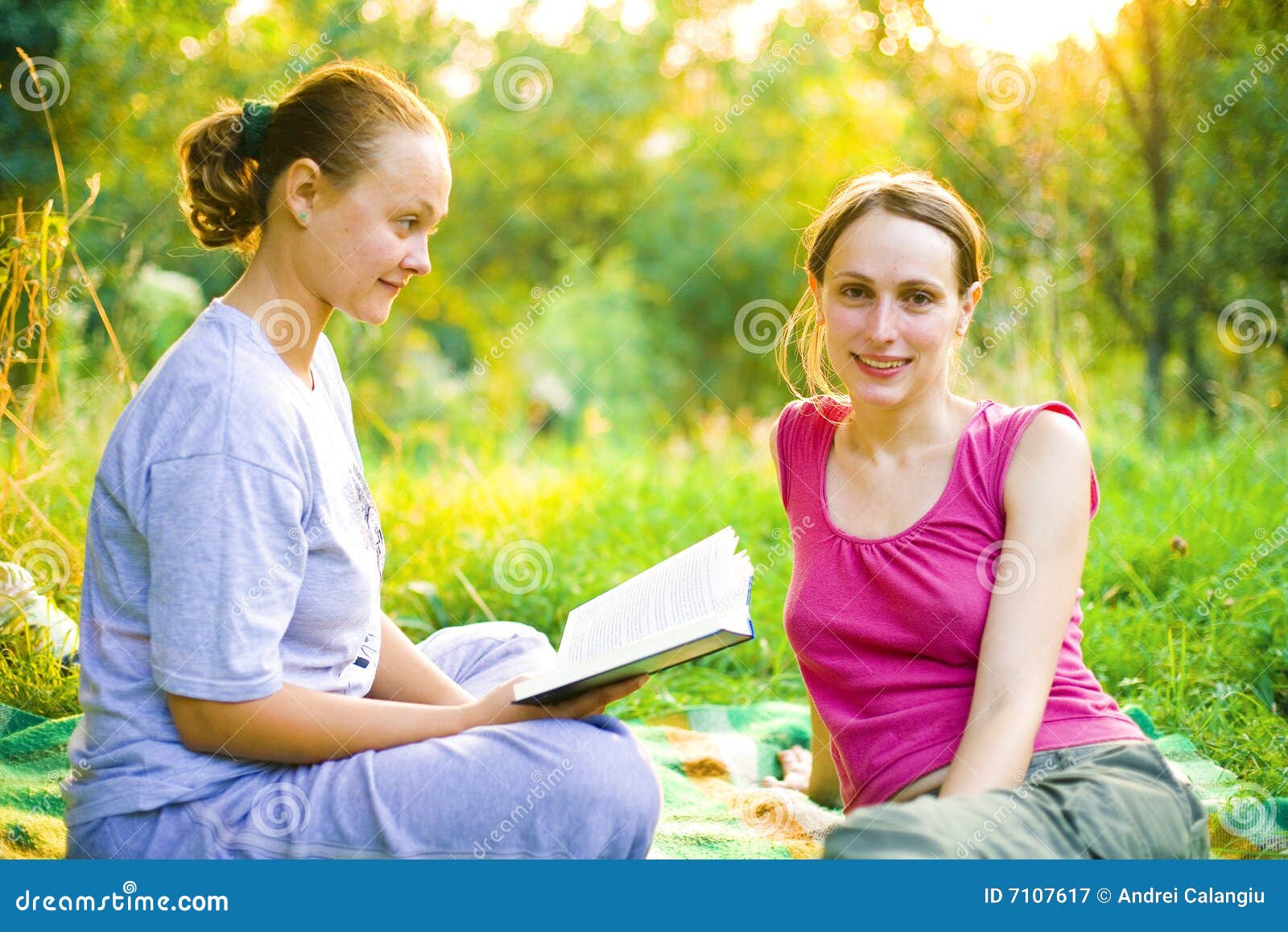 Girls outdoors stock image. Image of outdoor, together - 7107617