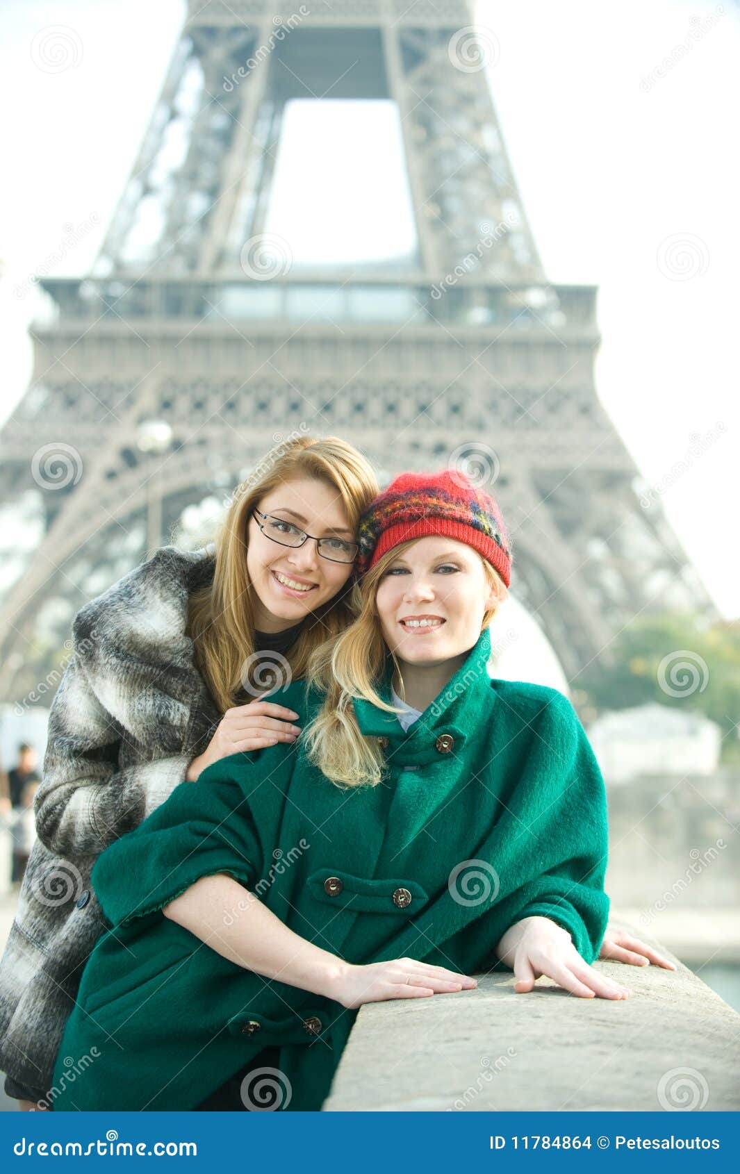 Girls in Paris stock photo. Image of landmark, europe - 11784864