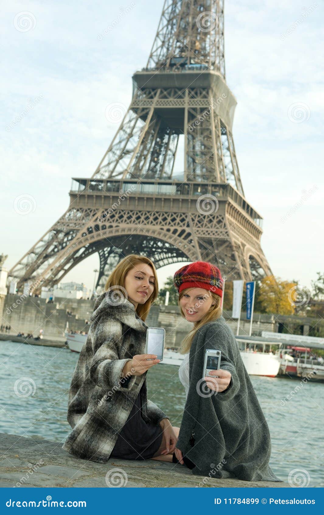 Girls in Paris stock image. Image of parisian, poses - 11784899