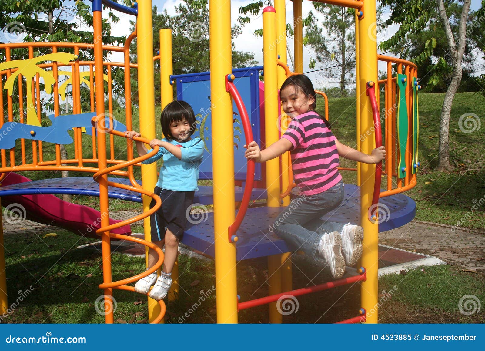 Girls at the park stock image. Image of greens, leisure - 4533885