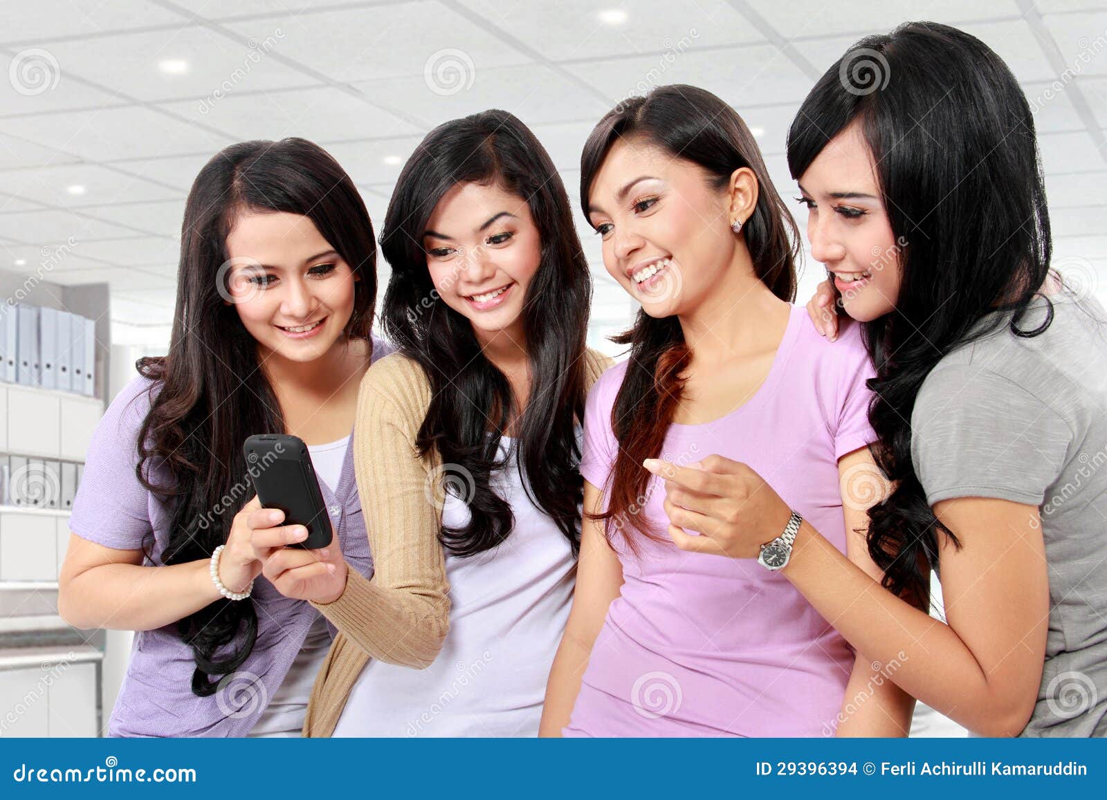 Girls with phone stock photo. Image of read, electronic - 29396394