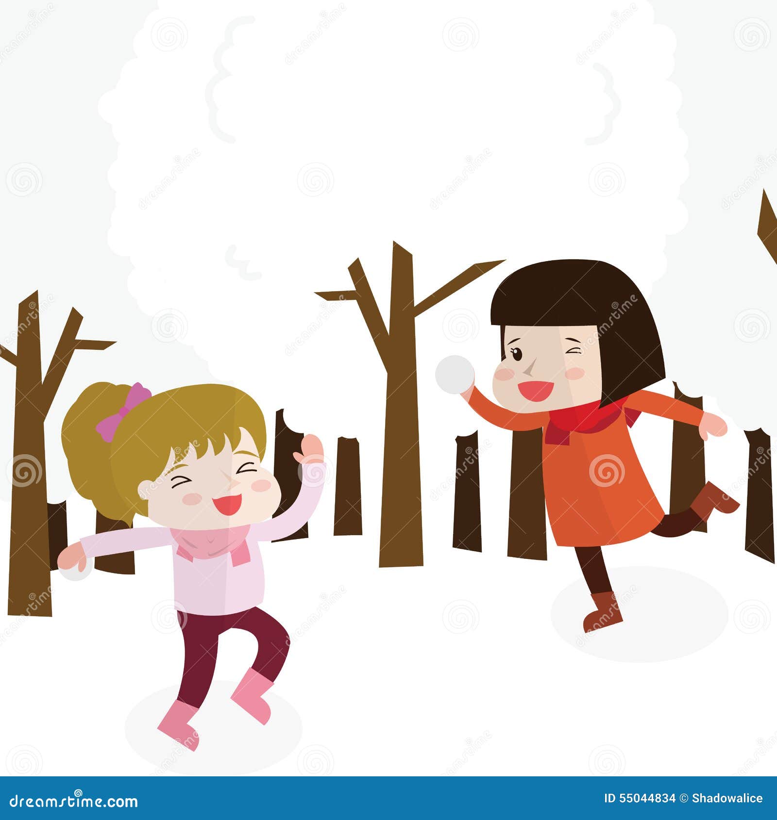 The Girls are Playing Icon Great for Any Use. Vector EPS10 Stock ...