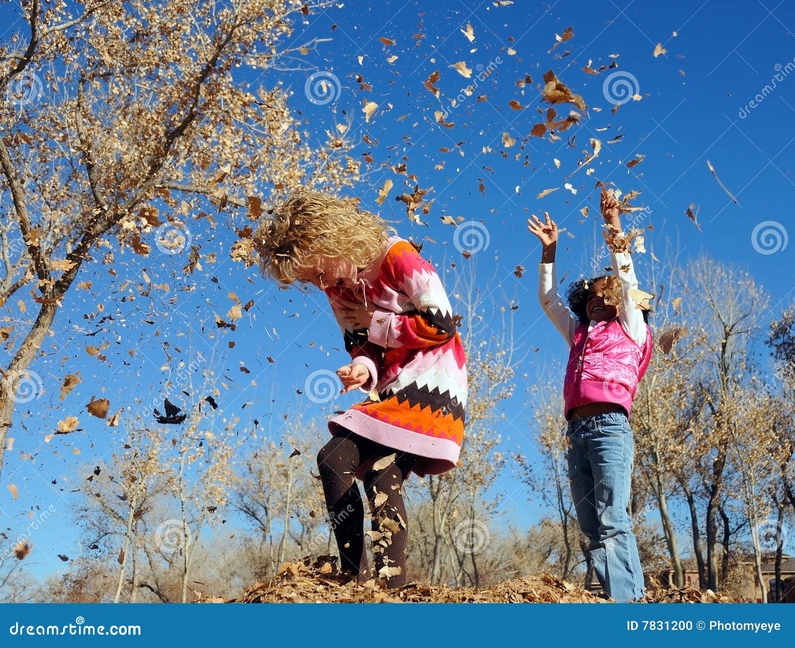 Girls Playing Outdoors stock photo. Image of american - 7831200
