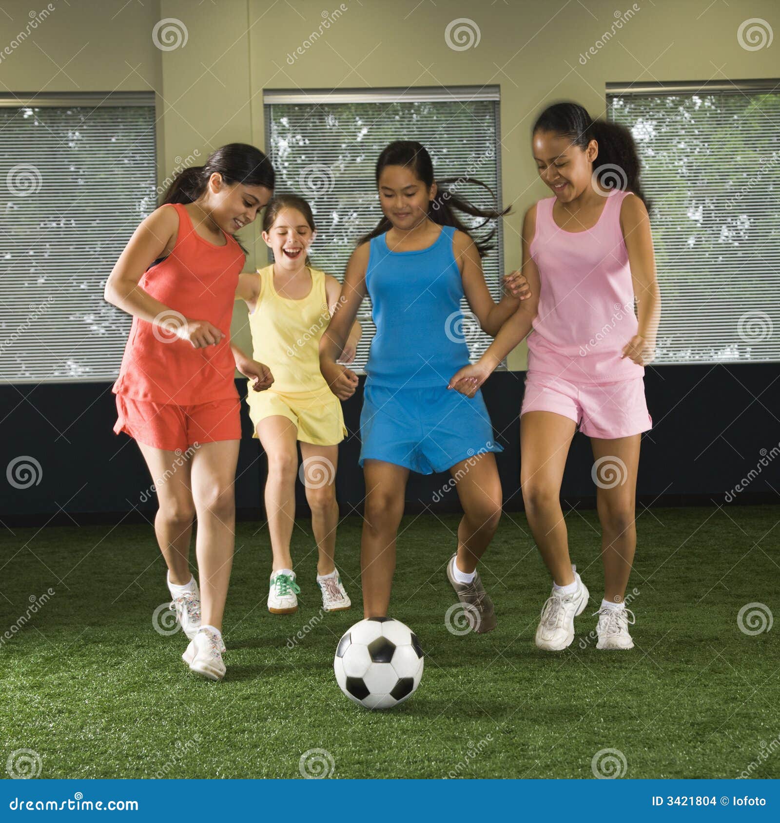 Girl Practice Soccer