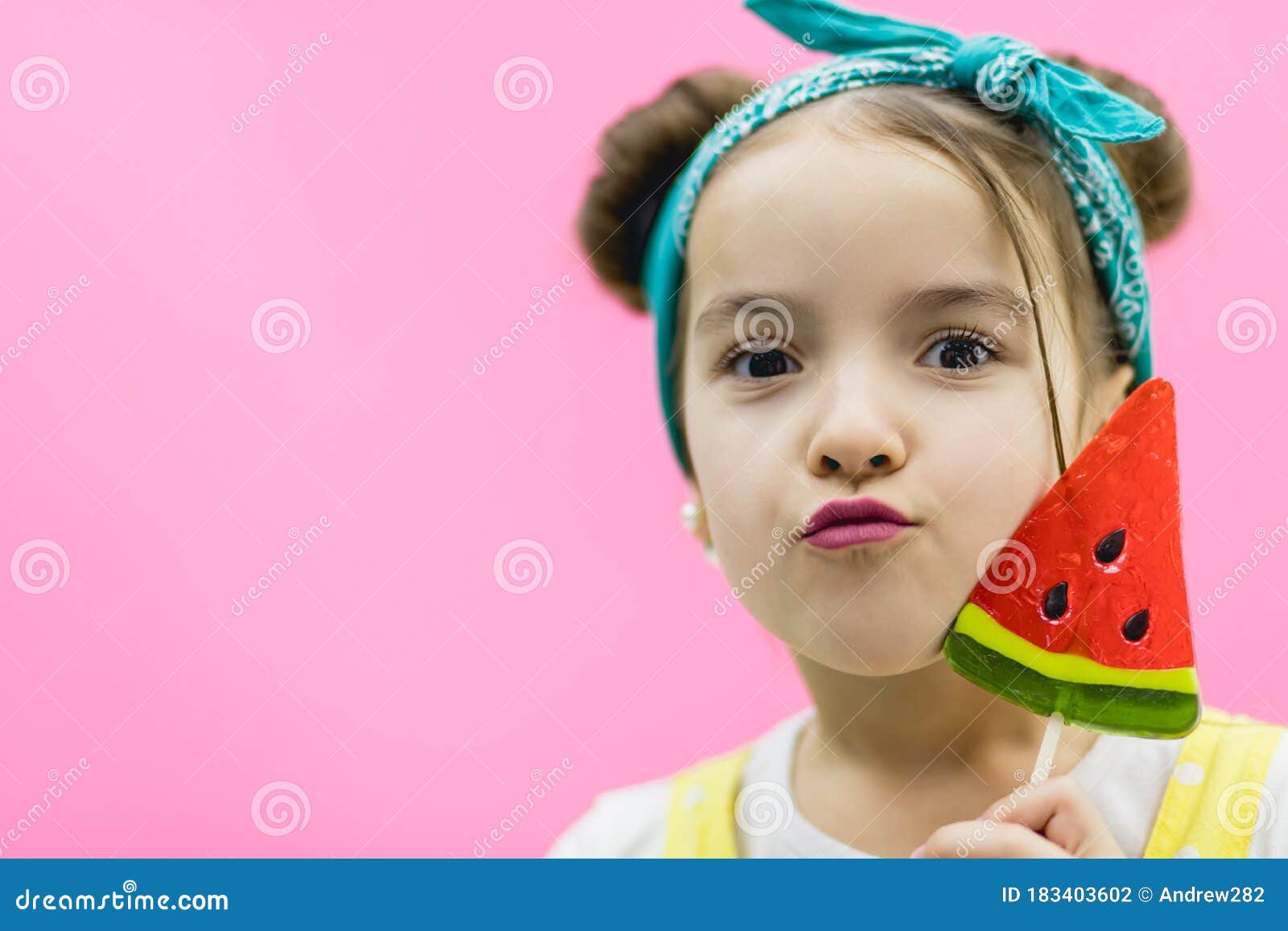 Girls Posing for a Photo with Watermelon. Stock Photo - Image of park ...