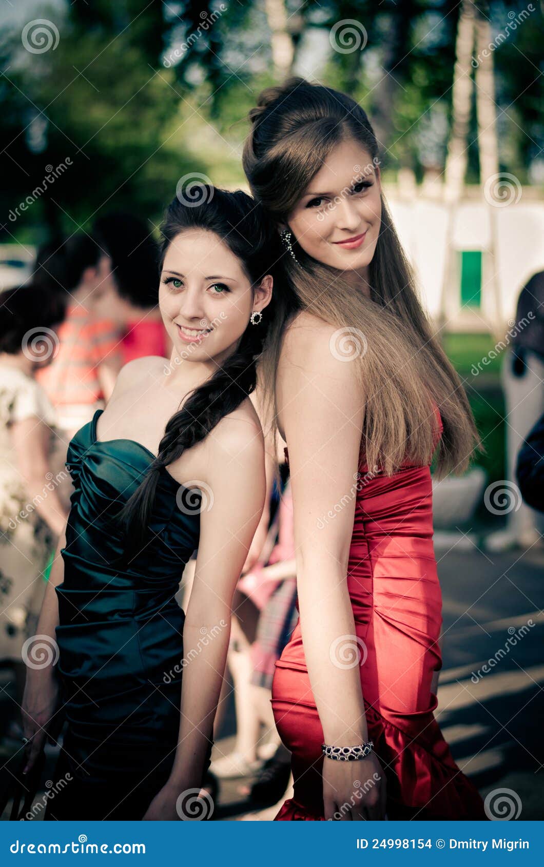 Girls at the prom stock photo. Image of american, prom - 24998154