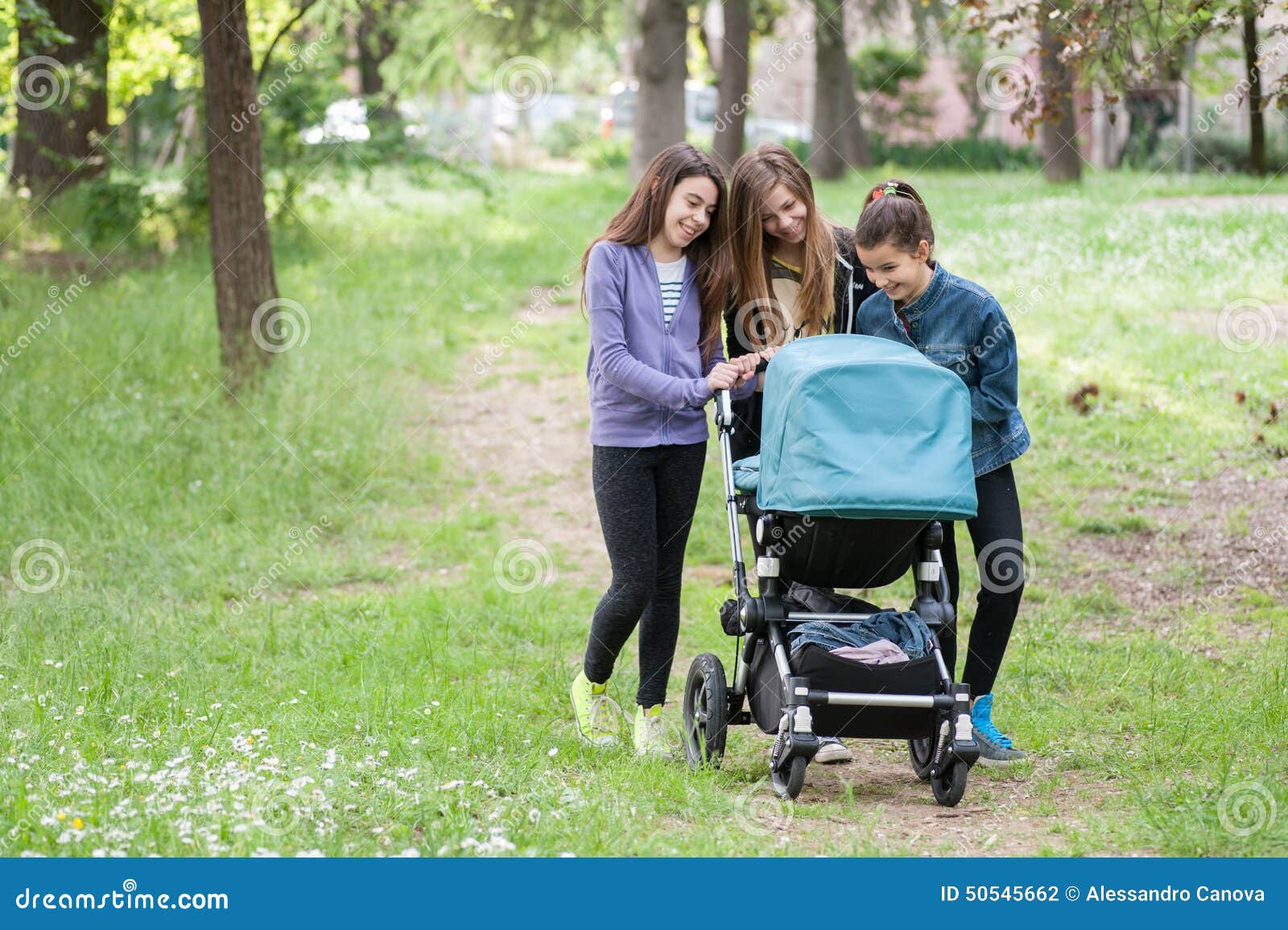 Two Girls Pushing A Haystack Royalty-Free Stock Photography ...