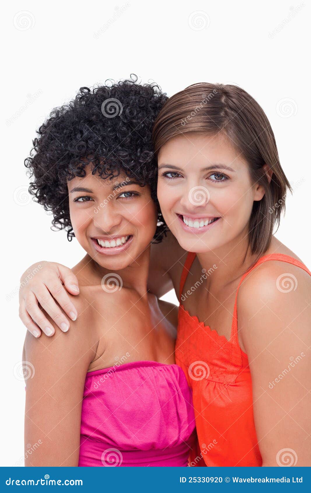 Girls Putting Their Hands on Each Others Shoulders Stock Photo - Image ...