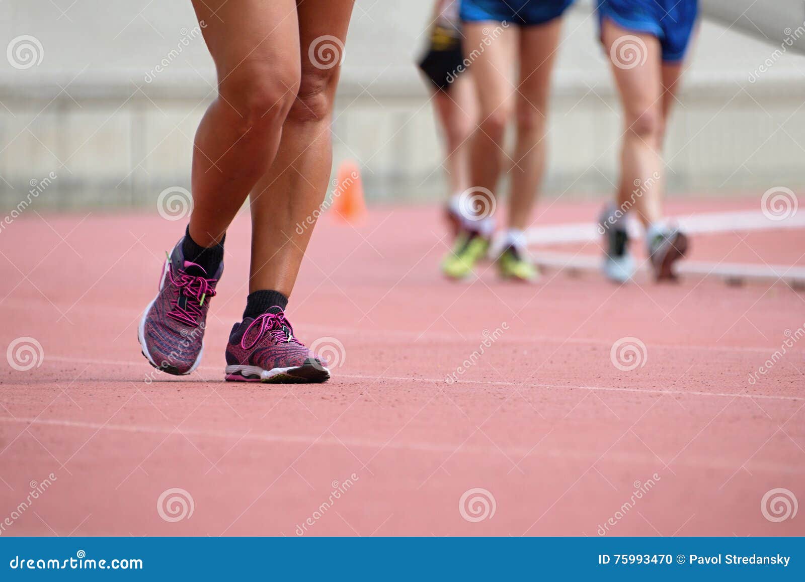 Girls on race walking stock photo. Image of people, female - 75993470