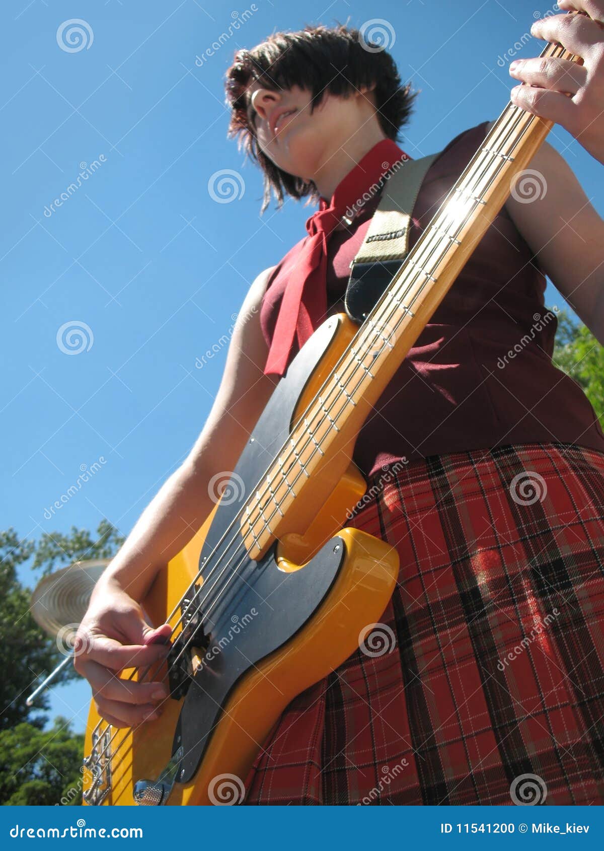 Girls rock band on stage stock photo. Image of excitement - 11541200