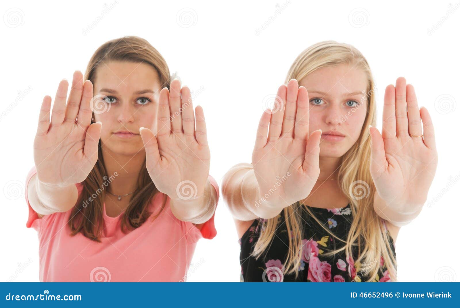 Girls saying no stock photo. Image of feeling, caucasian - 46652496