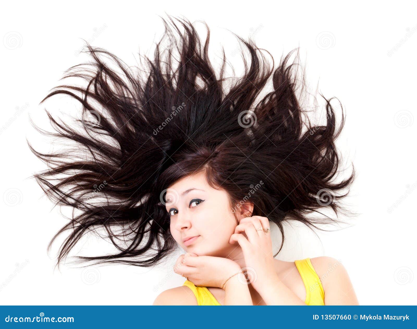 Girls scatter hair stock photo. Image of hair, cool, girls - 13507660