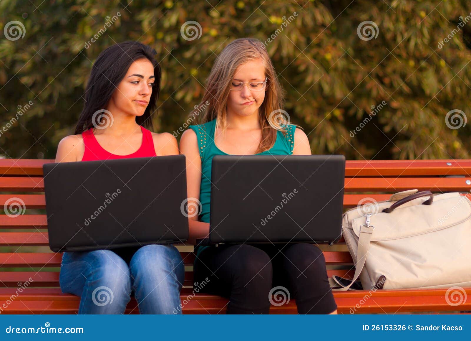 Girls Showing the Same Feelings Stock Photo - Image of girlfriend ...