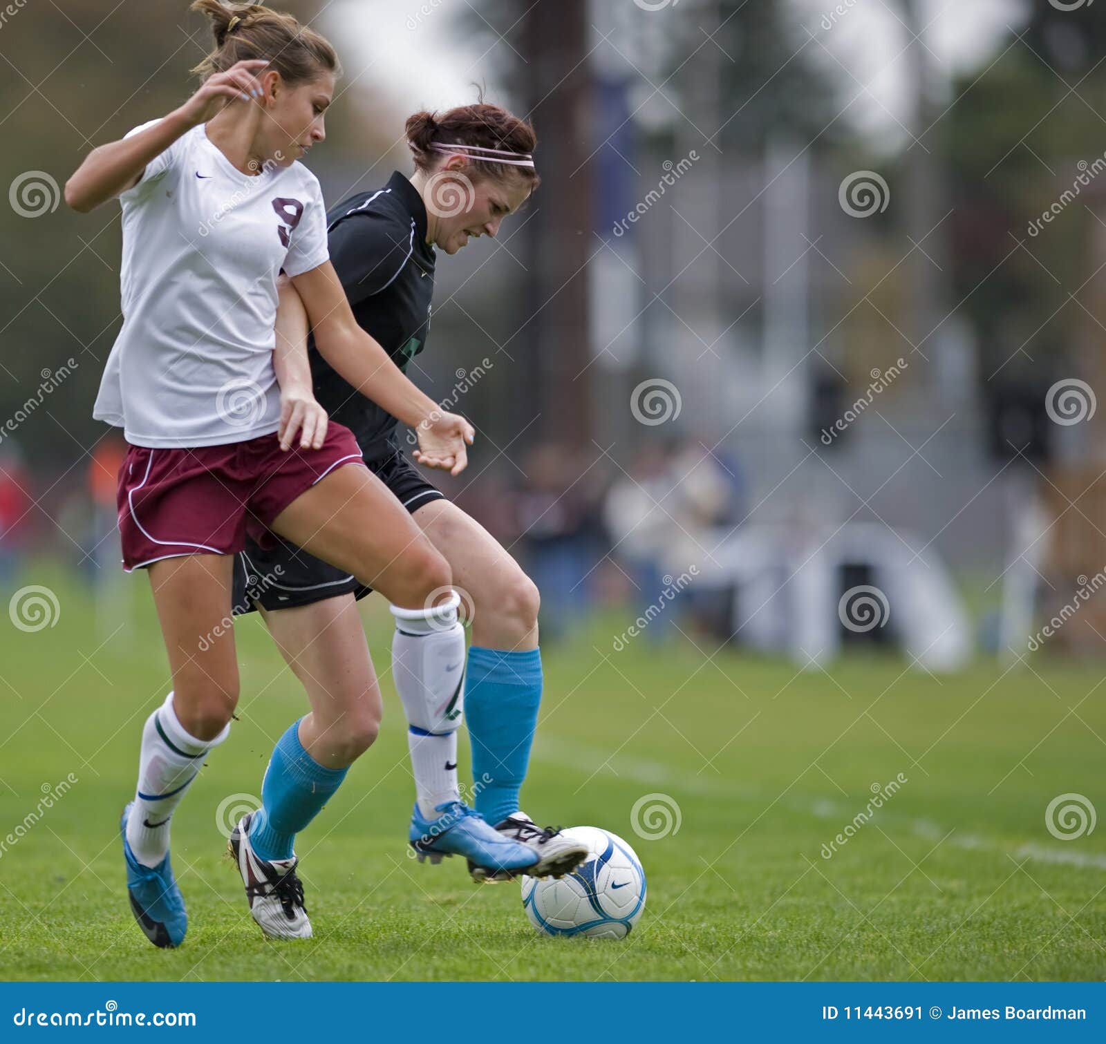 Girls ` Soccer Championships Match. Girl Soccer Goalkeeper. Young Girl ...