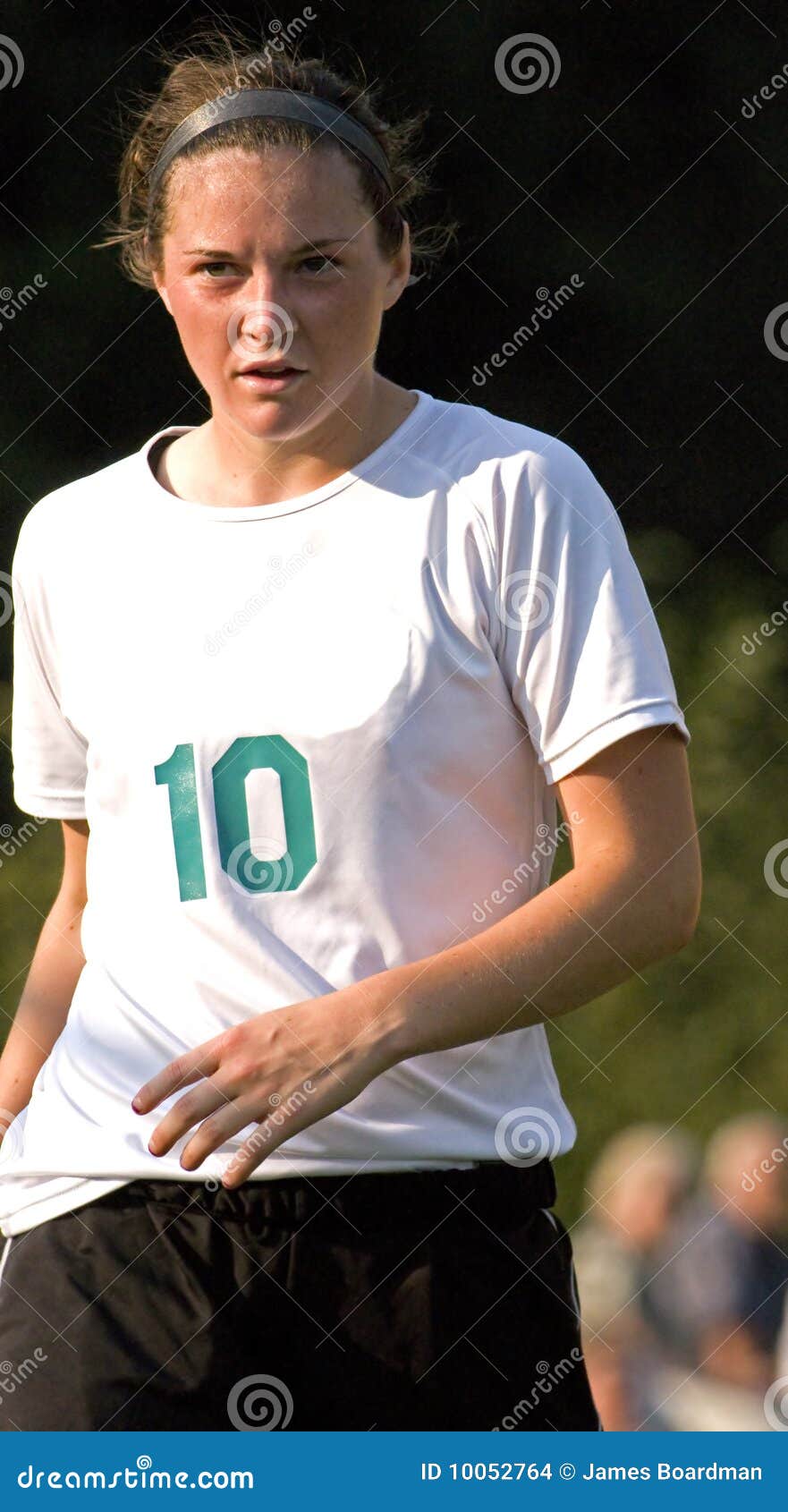 Girls Soccer Player Portrait Stock Photo - Image of uniform, girls ...