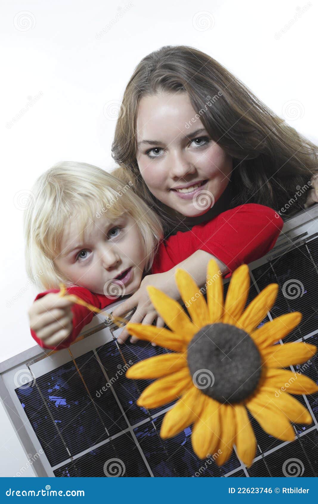 Girls with solar stock photo. Image of beauty, girl, equipment - 22623746