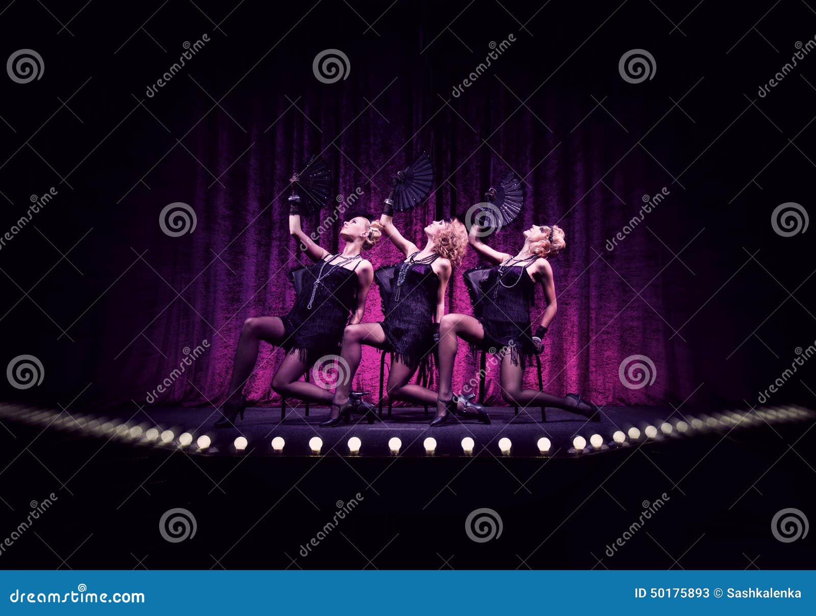 Girls on the stage. stock image. Image of light, sexuality - 50175893