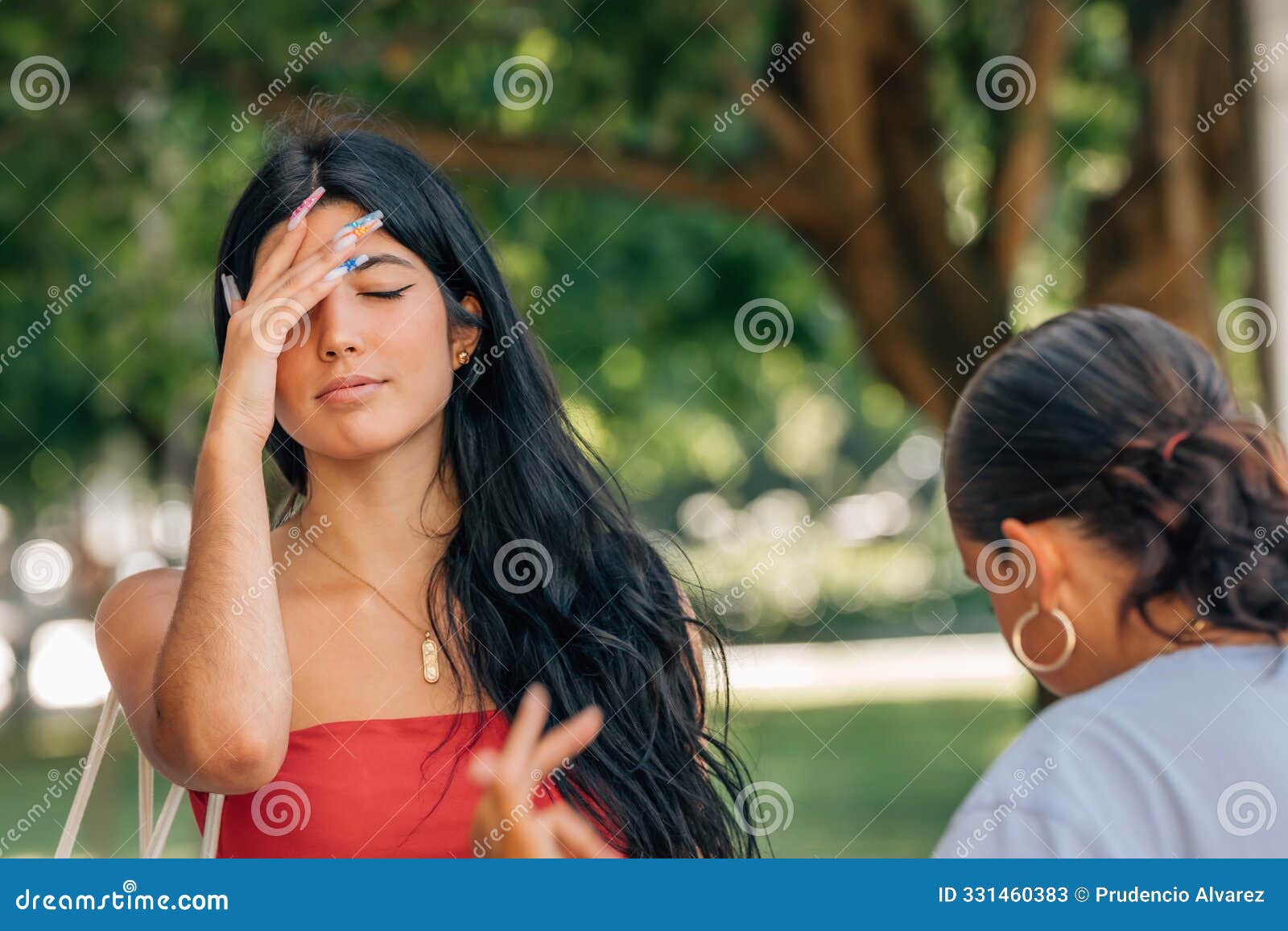 Girls on the Street Arguing Stock Image - Image of discussion, problem ...