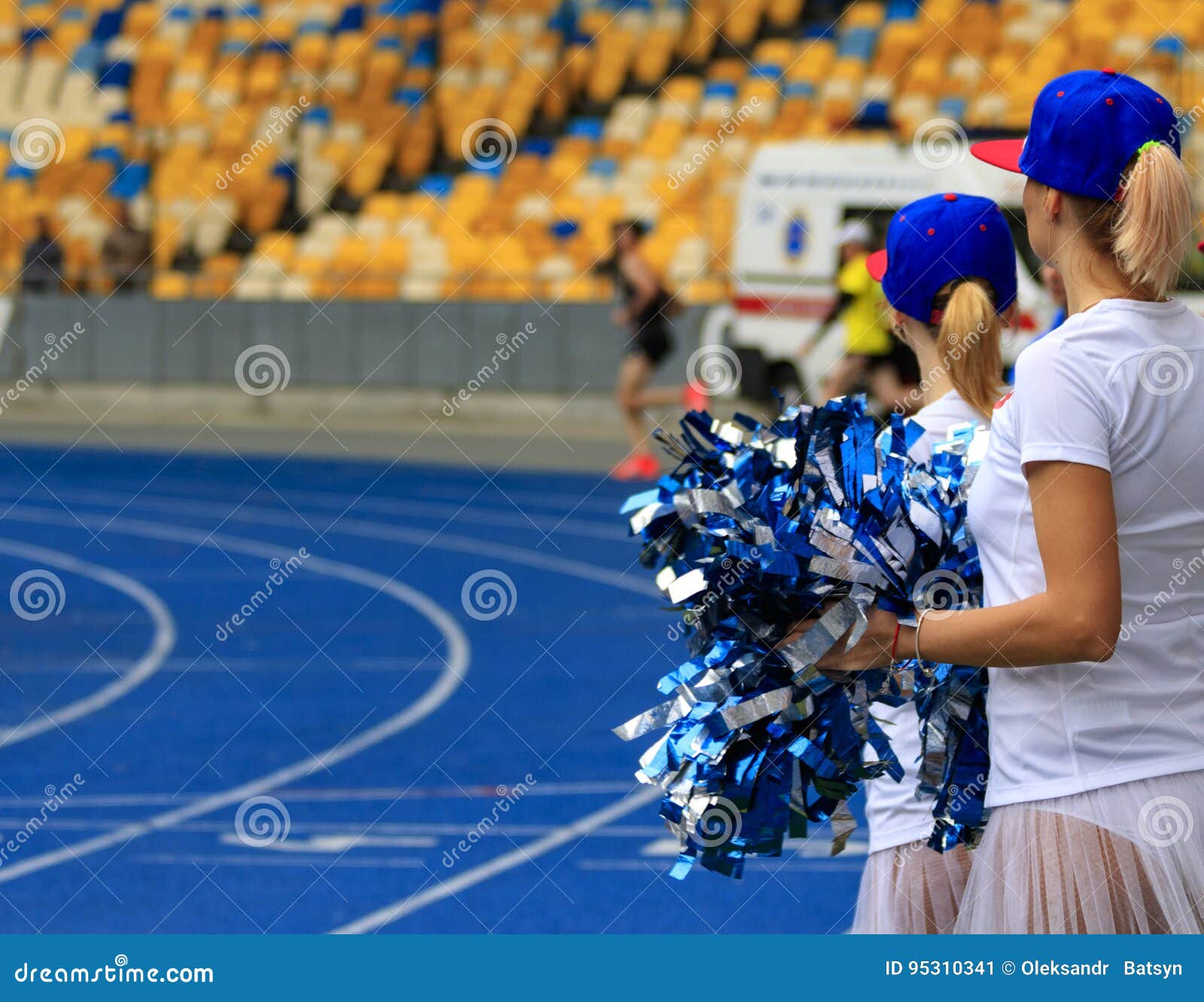 Girls from the Support Group Stadium. Editorial Photo - Image of ...
