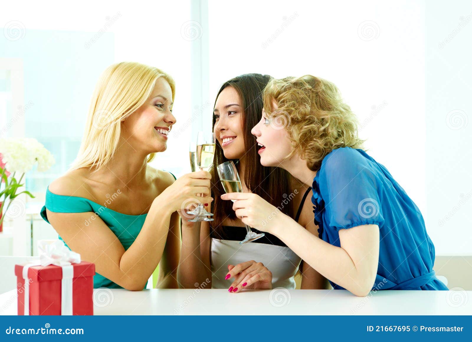 Girls talk stock image. Image of celebrating, cheering - 21667695