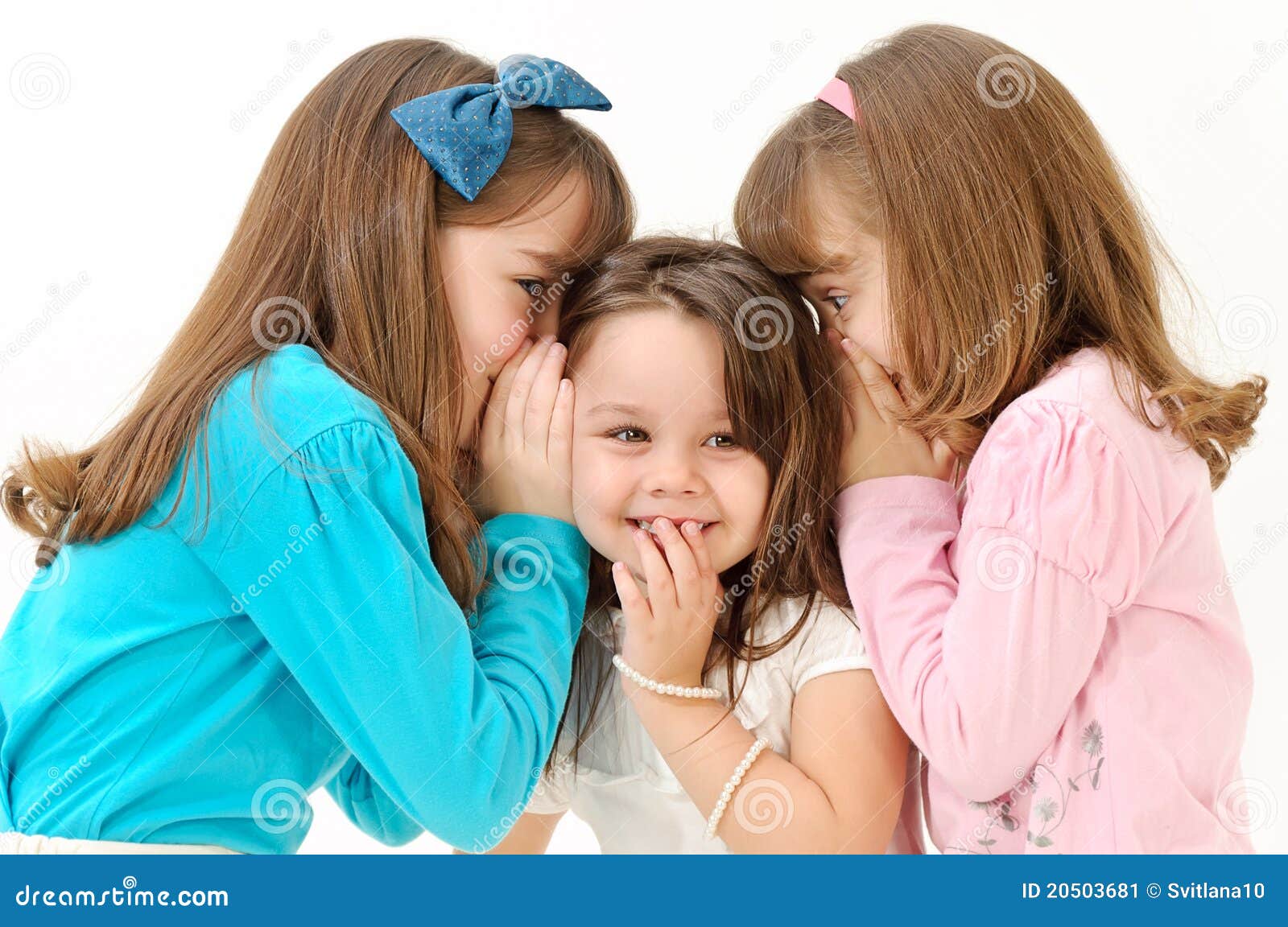 Girls telling a secret stock image. Image of funny, happy - 20503681