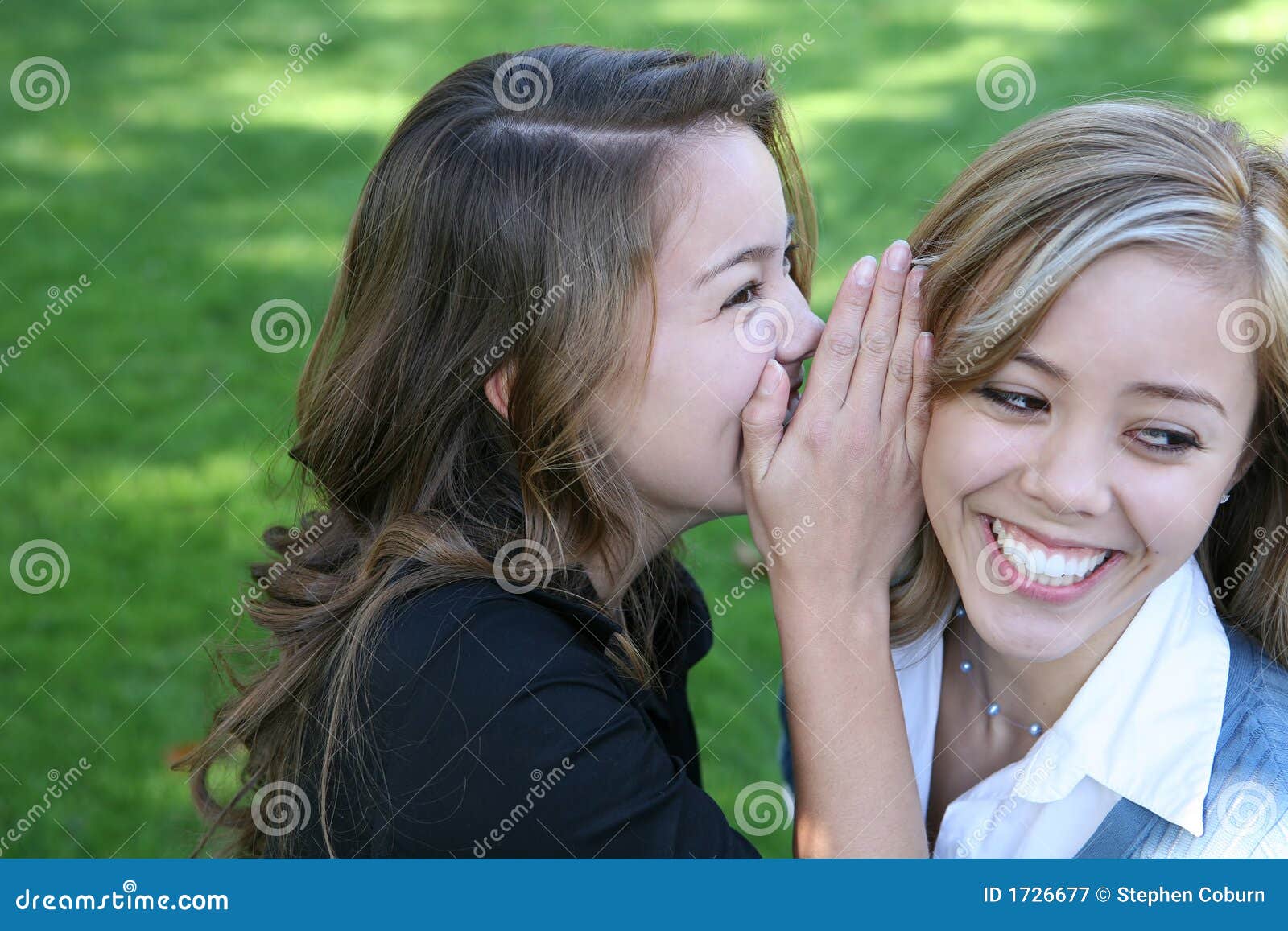 Girls Telling Secrets stock image. Image of sweet, feminine - 1726677