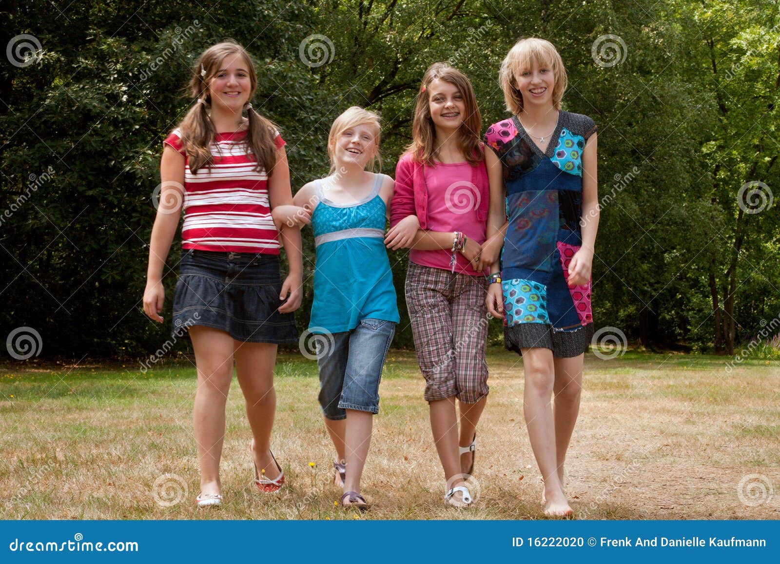 Girls are walking stock photo. Image of cheerful, people - 16222020
