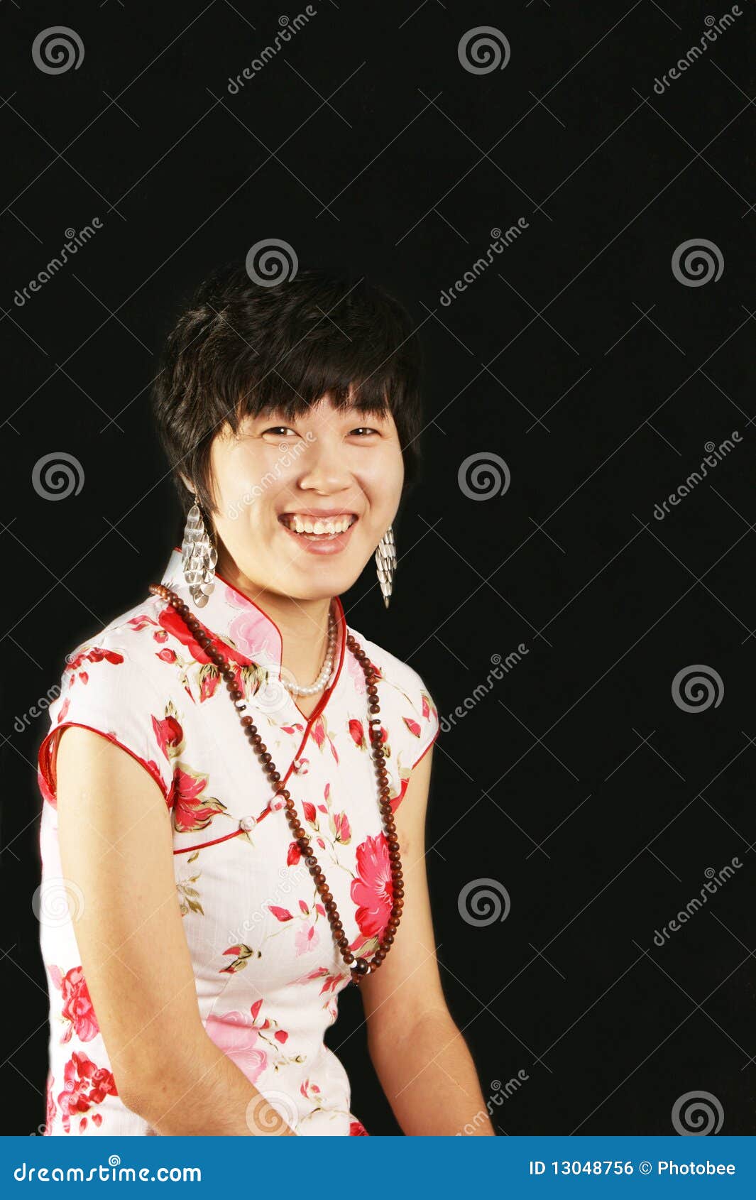 Girls wearing cheongsam stock photo. Image of elegance - 13048756