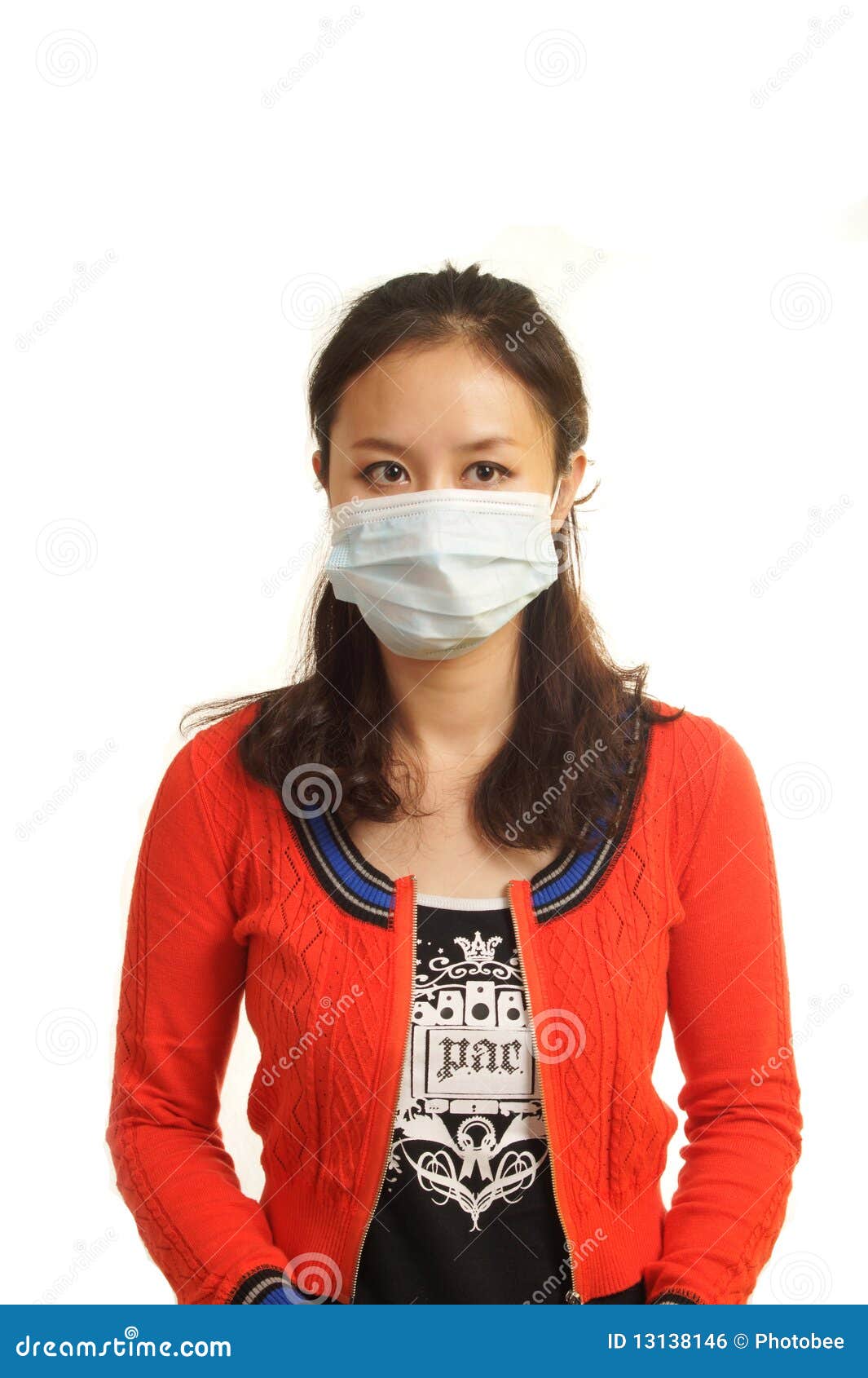 Girls wearing masks stock photo. Image of masks, stared - 13138146