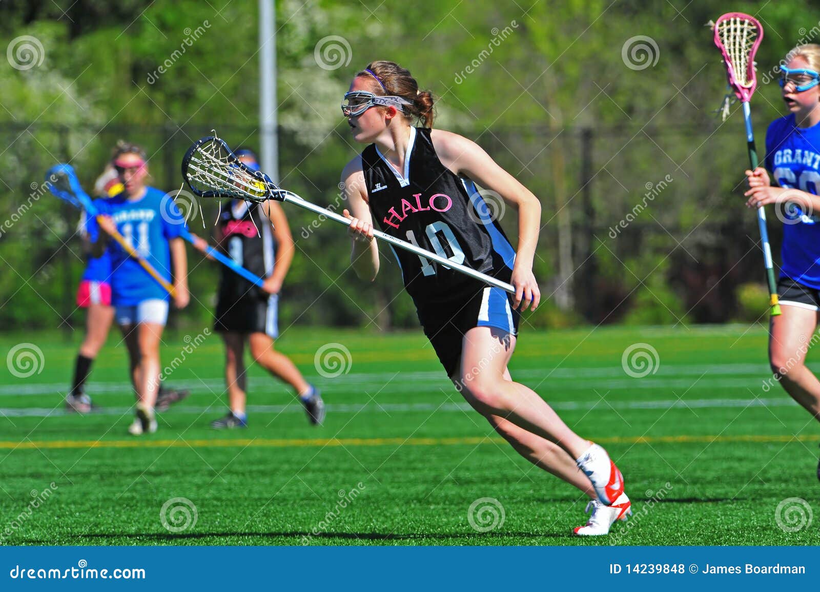 Girls Youth Lacrosse check editorial stock photo. Image of compete ...