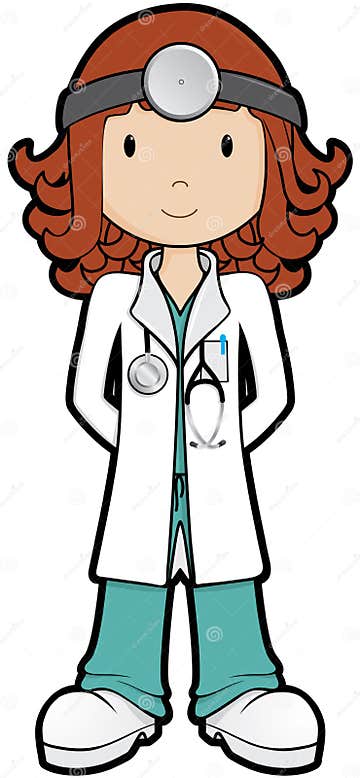 Girly Doctor stock vector. Illustration of health, pretty - 8215532
