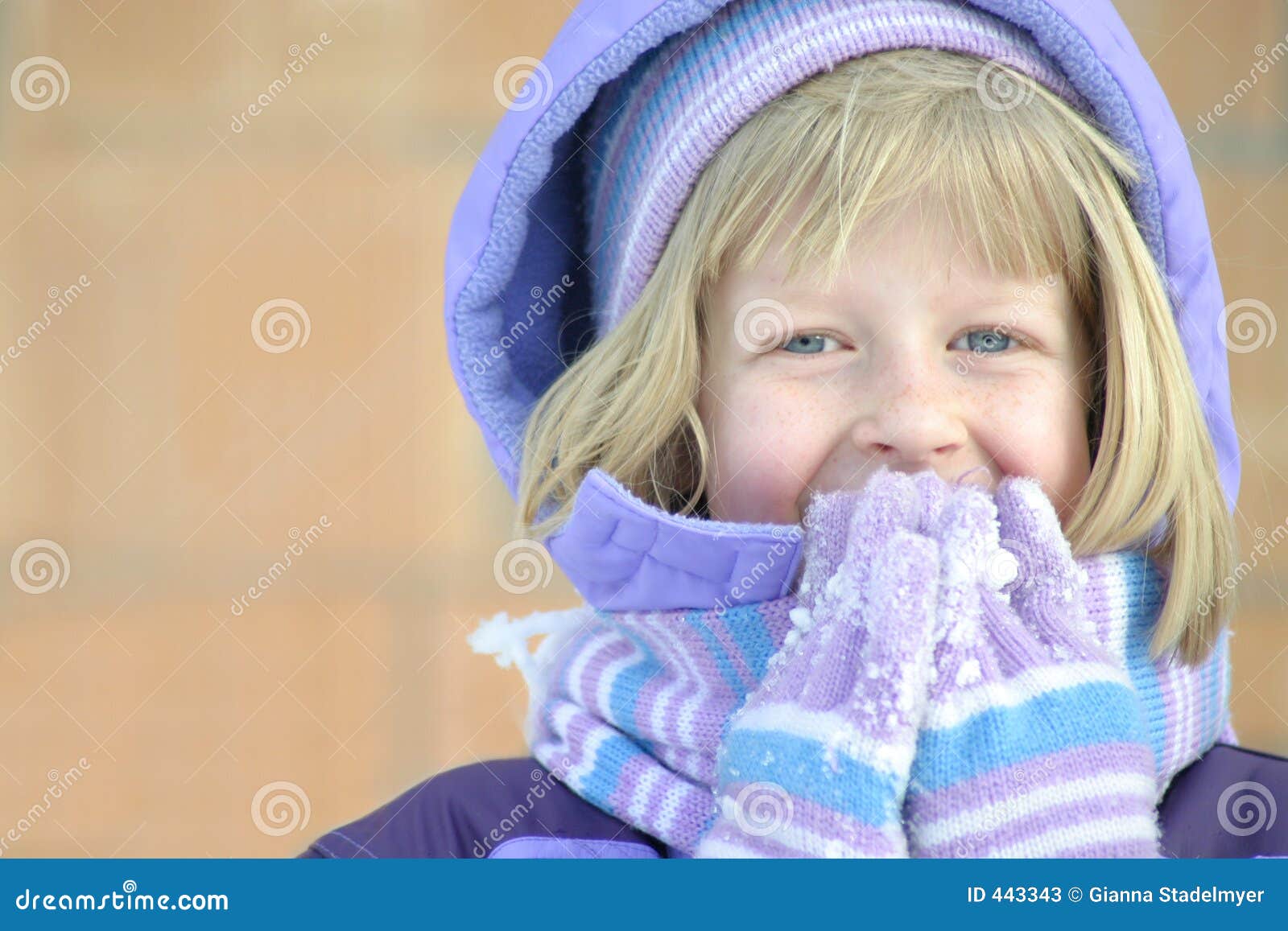 Girly Giggle Stock Image Image Of Winter Beautiful Kind 443343
