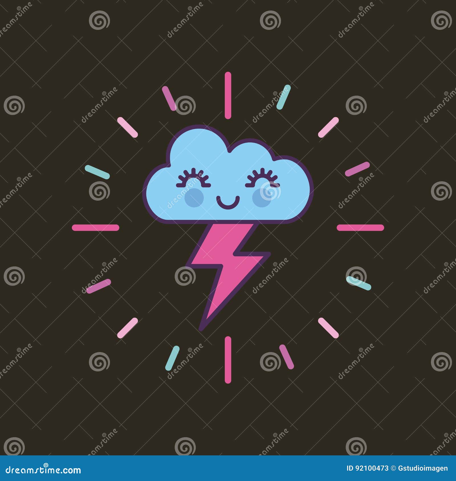 Girly icon image stock vector. Illustration of pastel - 92100473