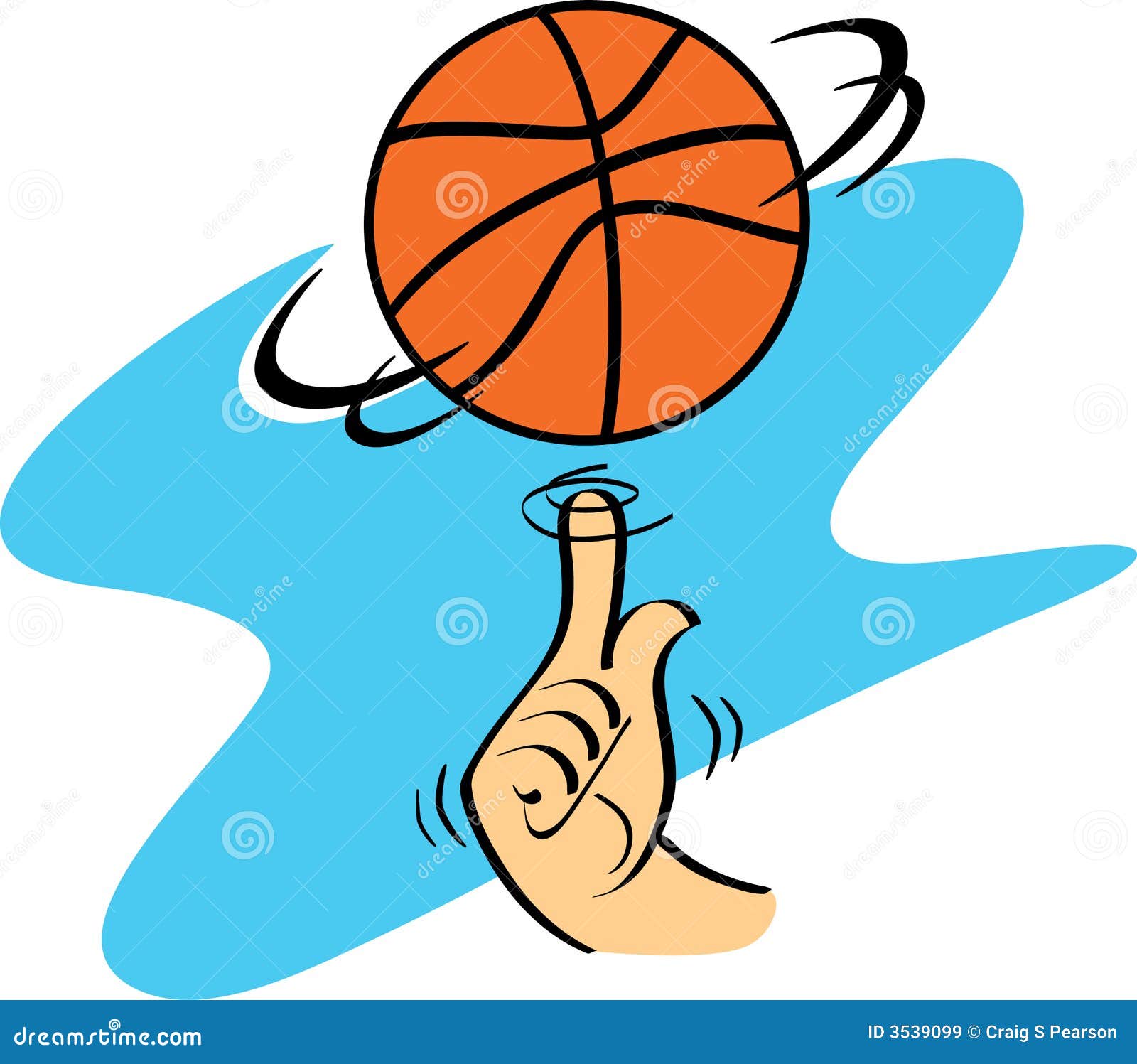 Giro del baloncesto ilustración del vector. Ilustración de personas ...