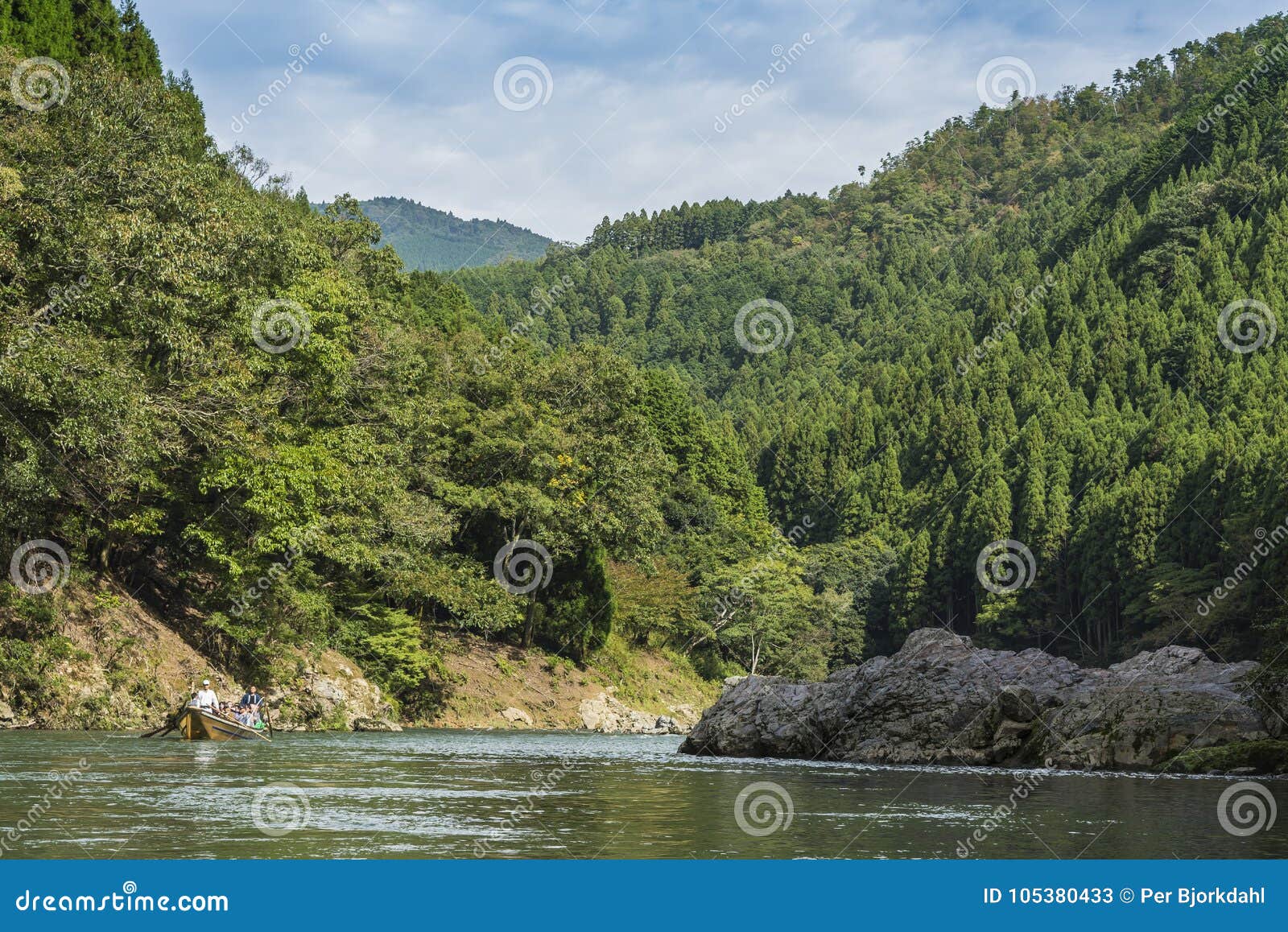 Giro Giappone Della Barca Di Katsura River Fotografia Stock Editoriale ...