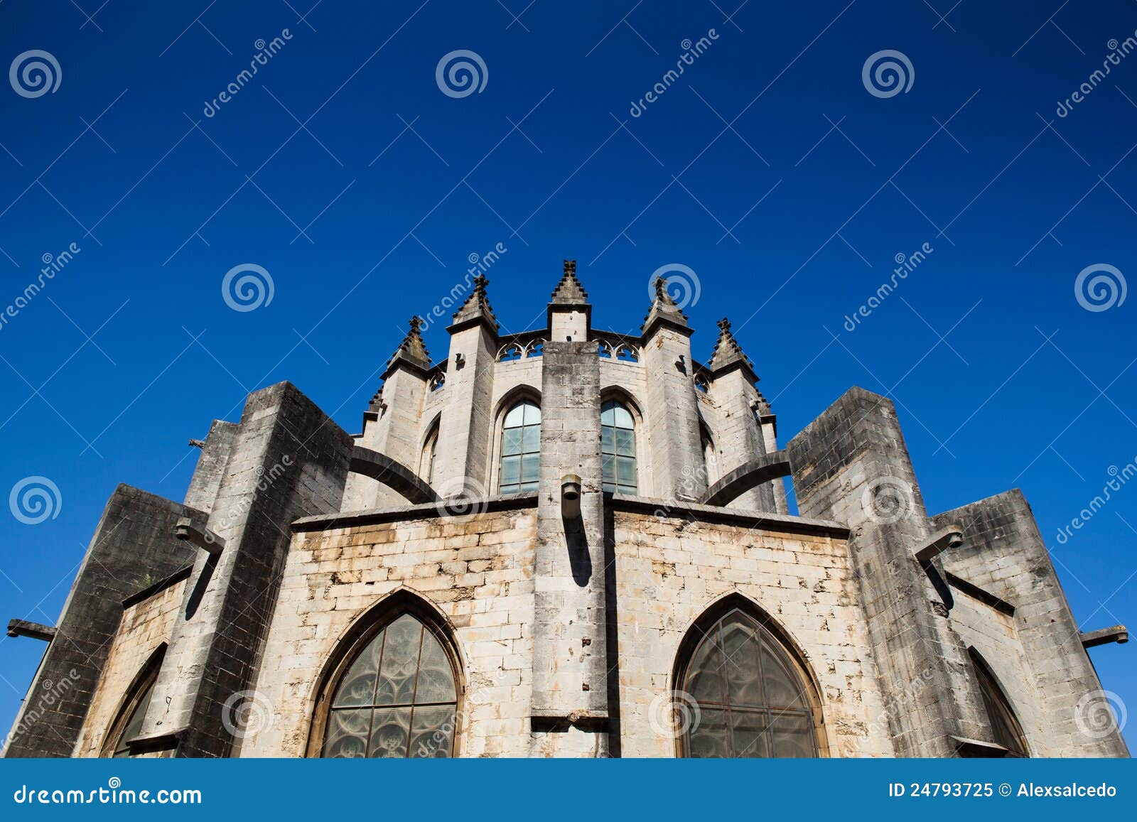 Girona Cathedral Apse stock image. Image of horizontal - 24793725