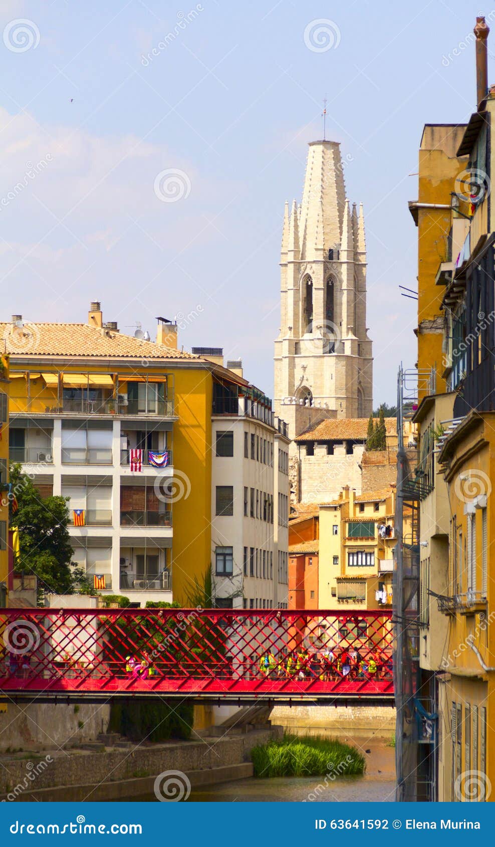 Girona. Eiffel Bridge stock photo. Image of garden, nikolskaya - 63641592