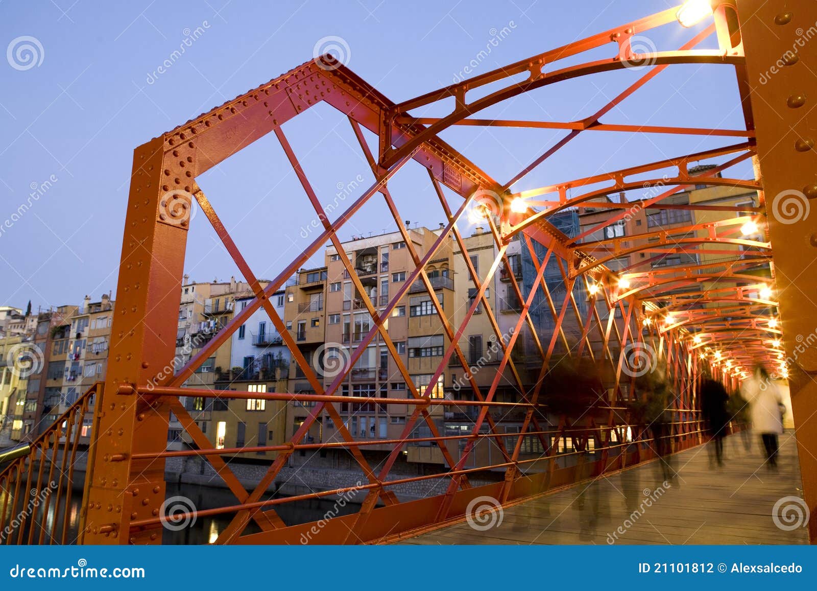 Girona s Eiffel Bridge stock photo. Image of europe, eiffel - 21101812