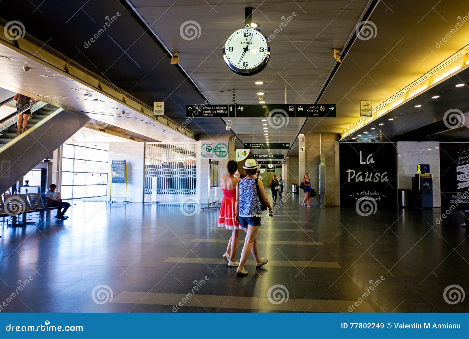 Girona train station editorial stock image. Image of brava - 77802249