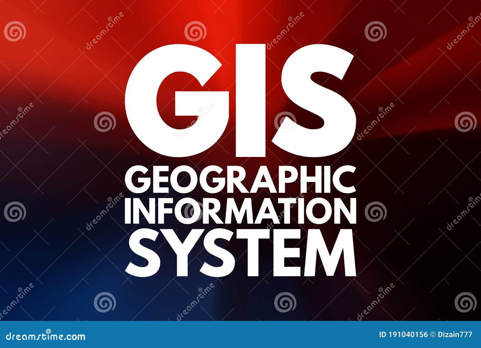 GIS - Geographic Information System Acronym, Concept Background Stock ...