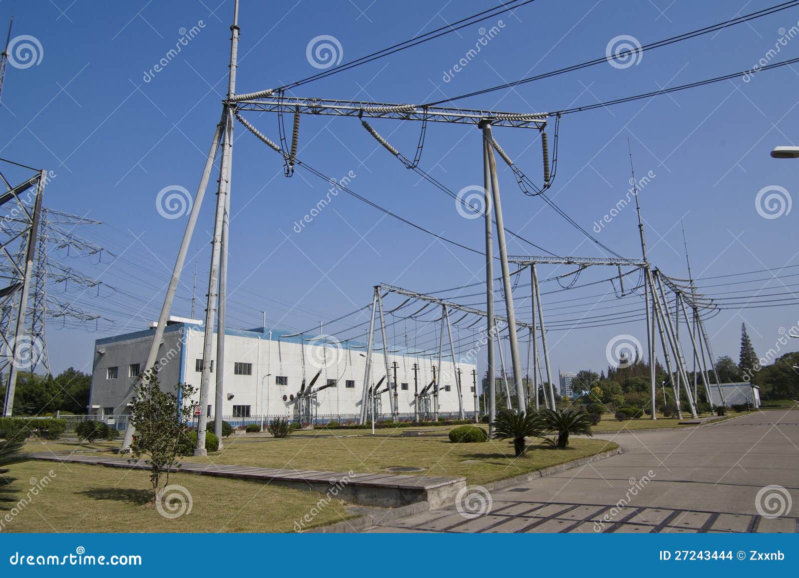 GIS substation stock photo. Image of energy, transformers - 27243444