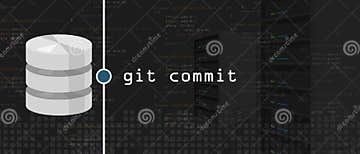 Git Commit Programming Coding Server and Database Stock Vector ...