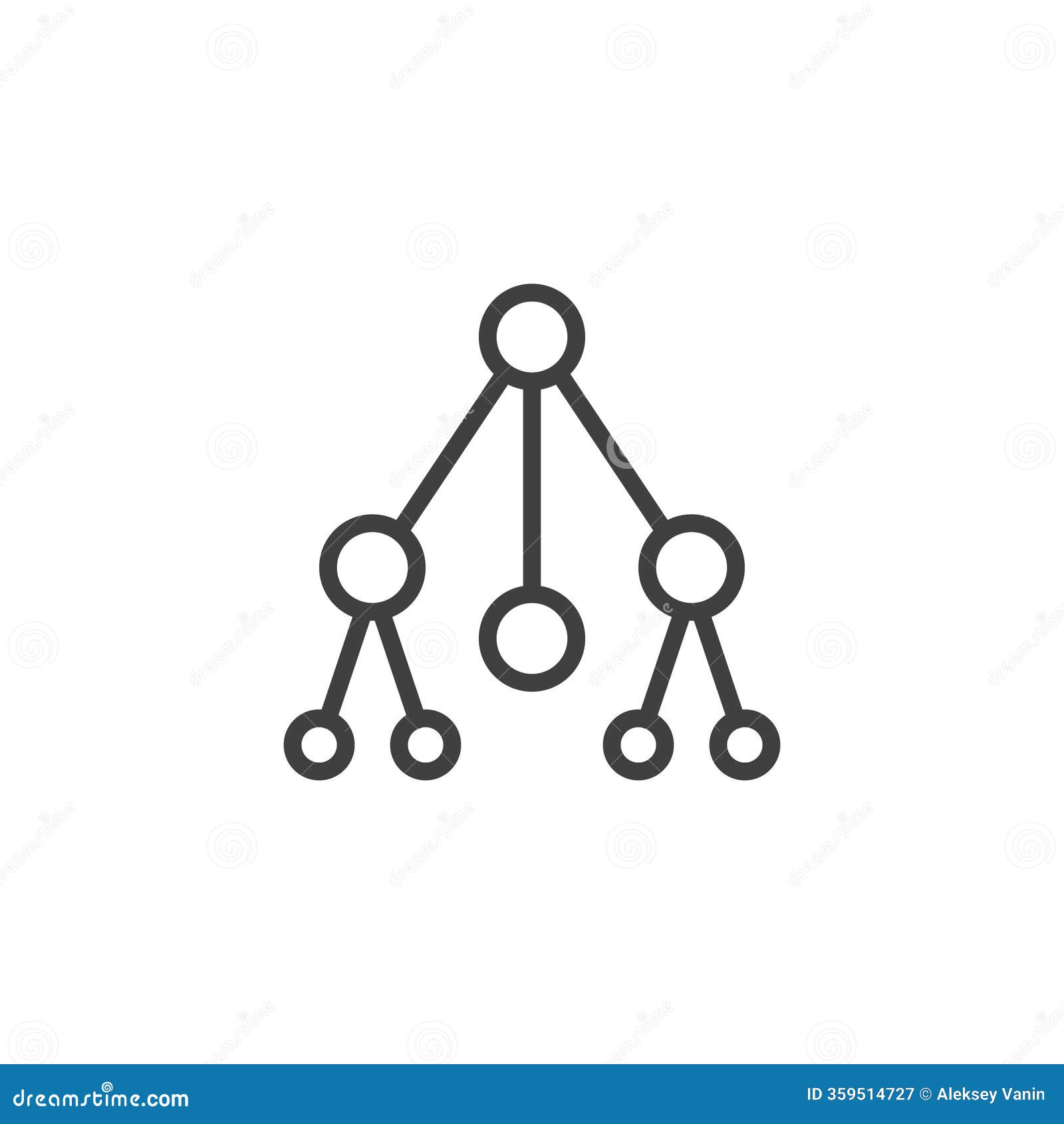 A Branching Diagram With Code Node Vector Icon | CartoonDealer.com #360576994