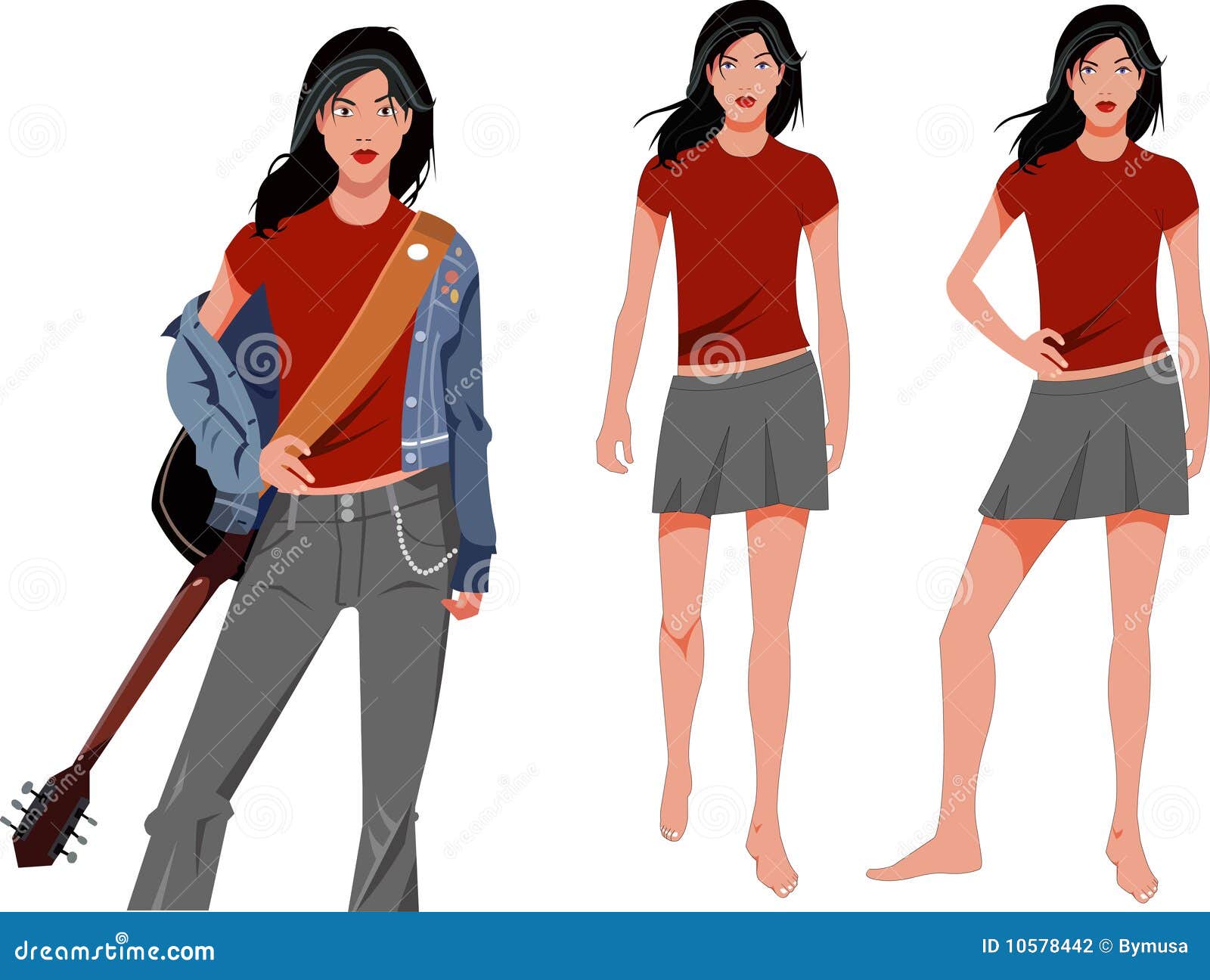 Gitaris Women Stock Illustrations – 1 Gitaris Women Stock Illustrations ...